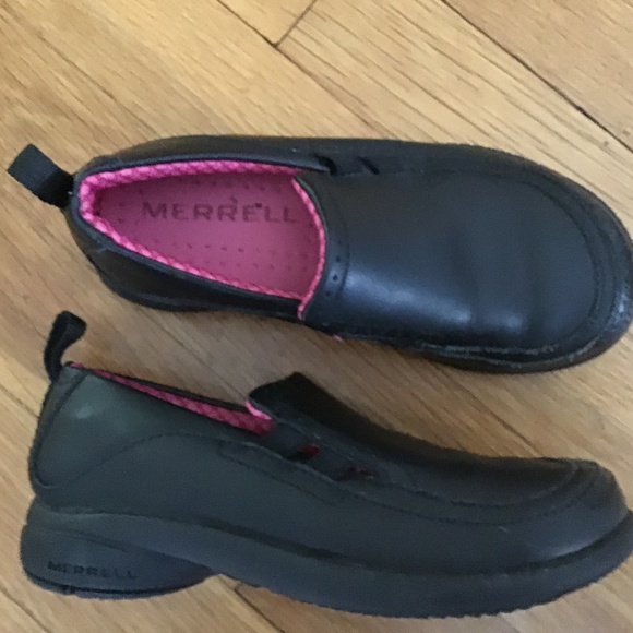 Merrell | Shoes | Merrell Tetra Wave Black Leather Shoes 2 | Poshmark